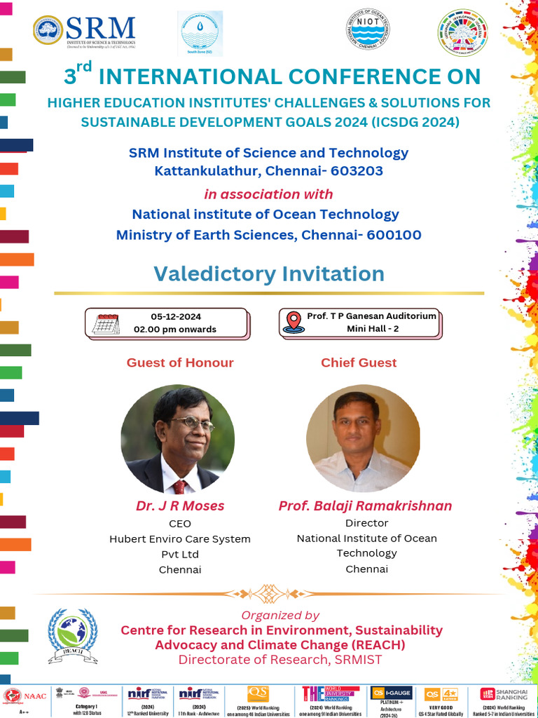 Valedictory Invitation ICSDG 2024 | PDF | Environmentalism | Nature
