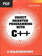 Balaguruswamy Object Oriented Programming With C++ Fourth Edition | PDF