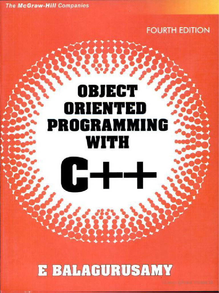 Balaguruswamy Object Oriented Programming With C++ Fourth Edition (3) | PDF