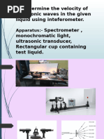 Ultrasonic Interferometer Lab Manual | PDF | Ultrasound | Sound