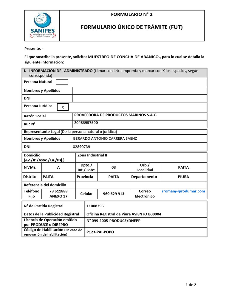 Formulario #2 | PDF | Documento de identidad | Gobierno y personalidad