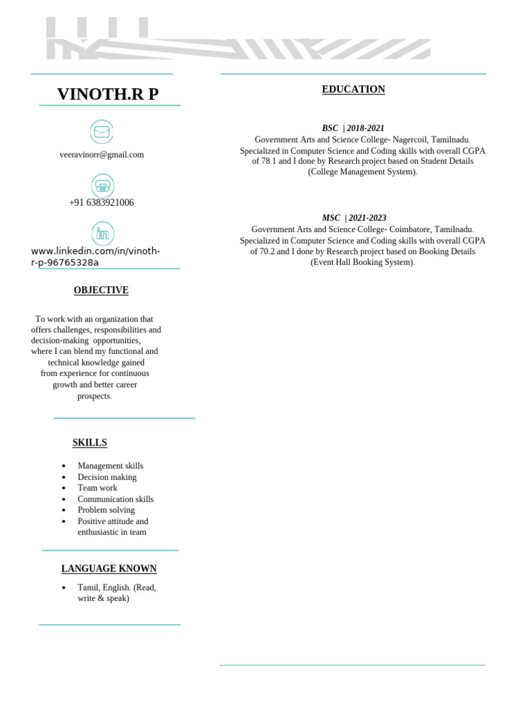 Saran Resume PDF | PDF
