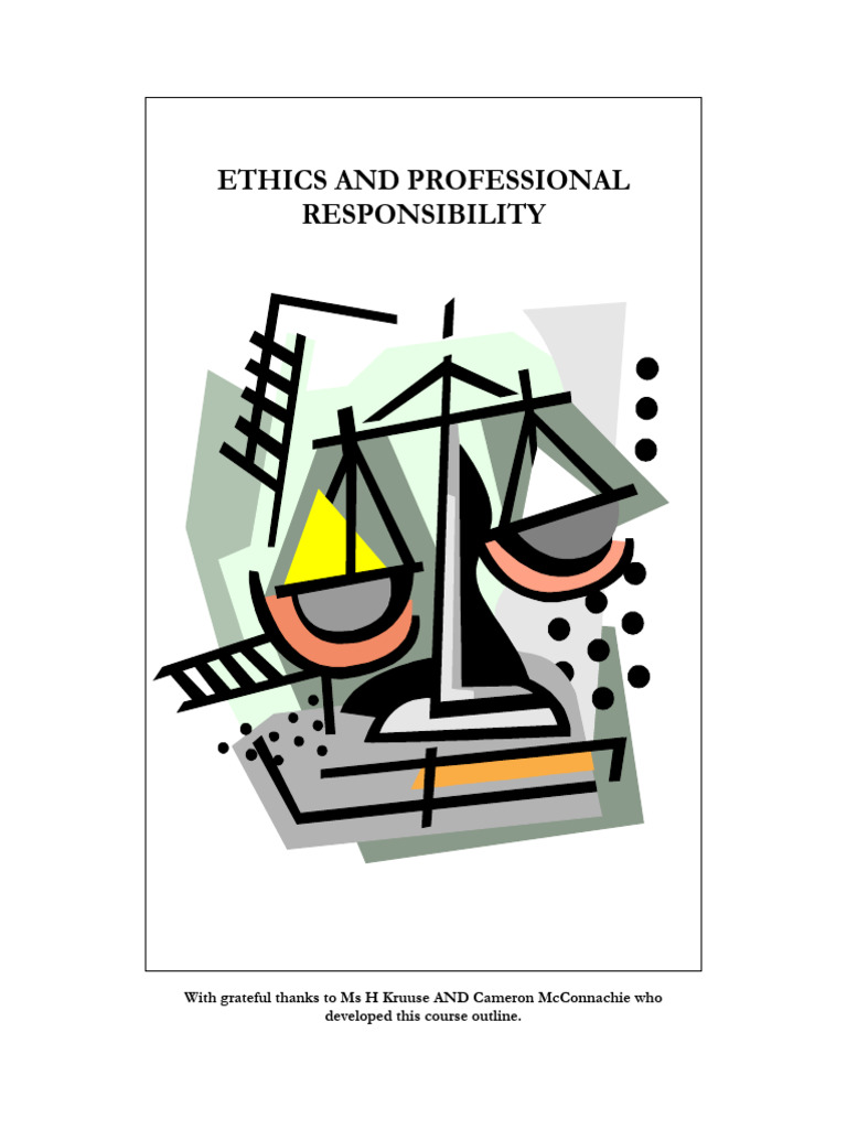 Legal Ethics: Course Overview and Guide | PDF | Lawyer | Learning