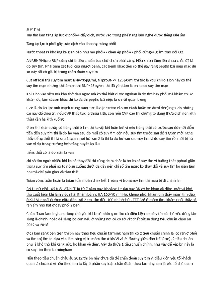 suy tim | PDF