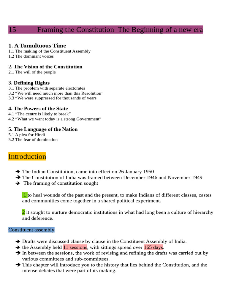 Framing The Constitution | PDF | Jawaharlal Nehru