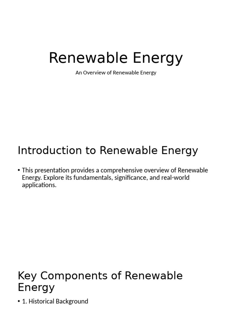 Renewable Energy | PDF