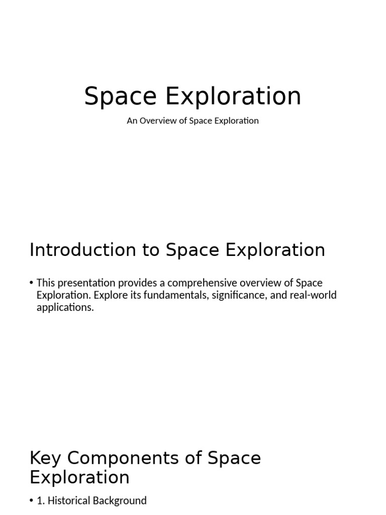 Space Exploration | PDF