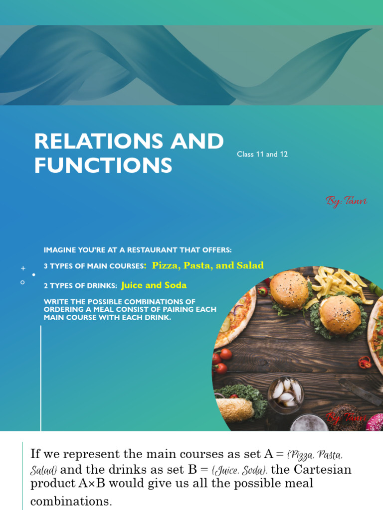 Relations and Functions | PDF | Mathematical Concepts