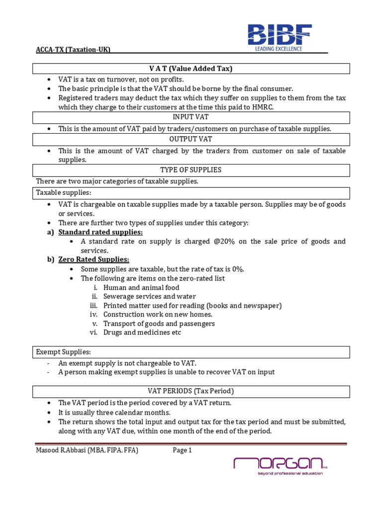 VAT | PDF | Value Added Tax | Taxes