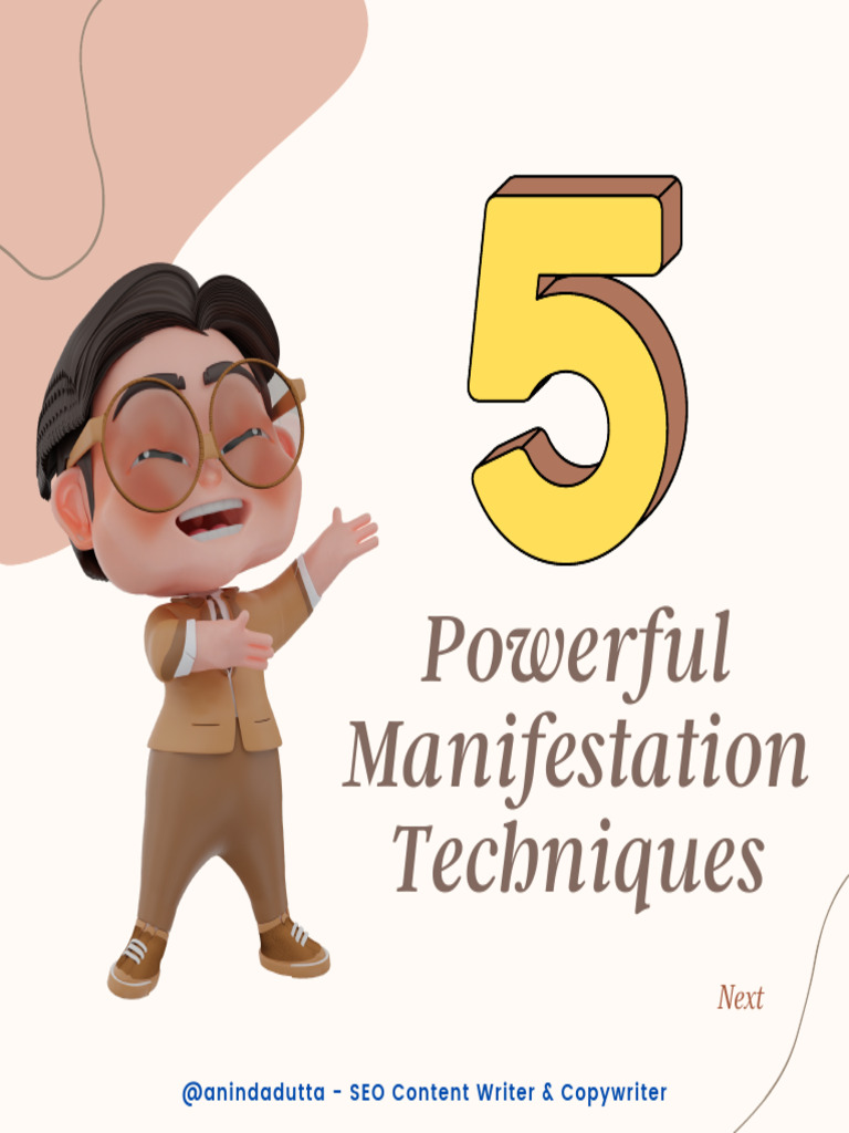 5 Powerful Manifestation Techniques! | PDF