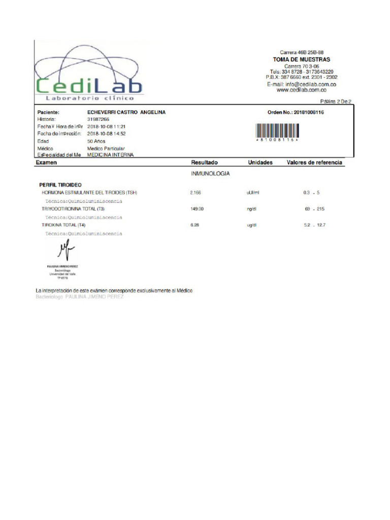 Prefil Tiroideo | PDF