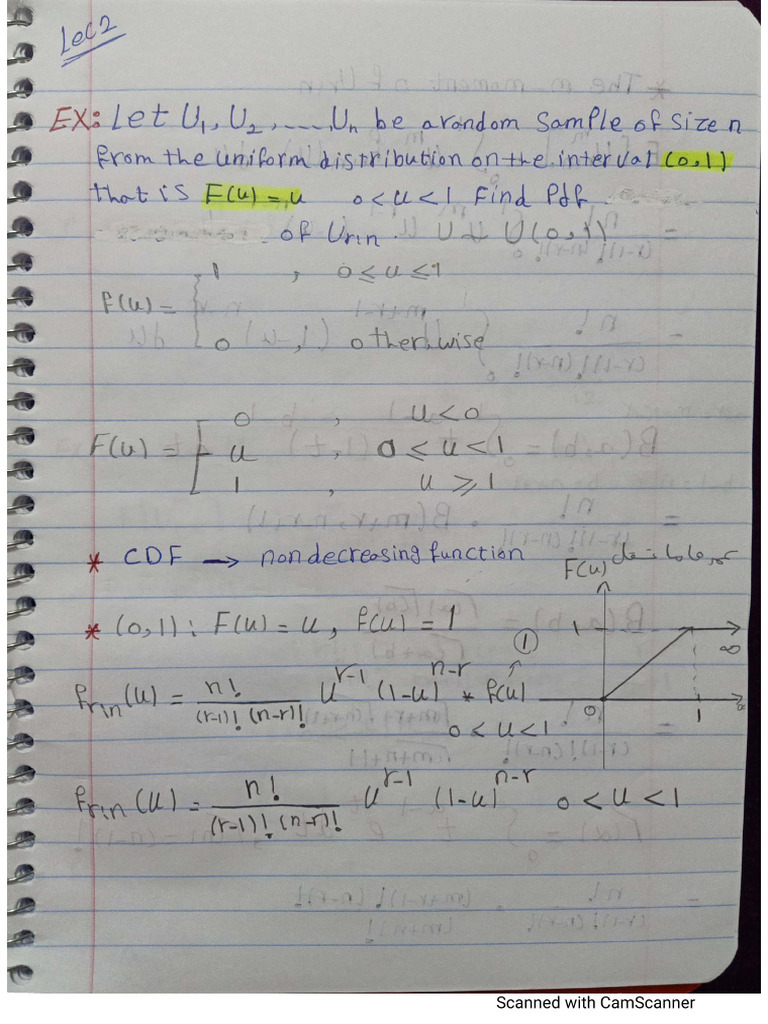 Order Statistics Lec 2 | PDF