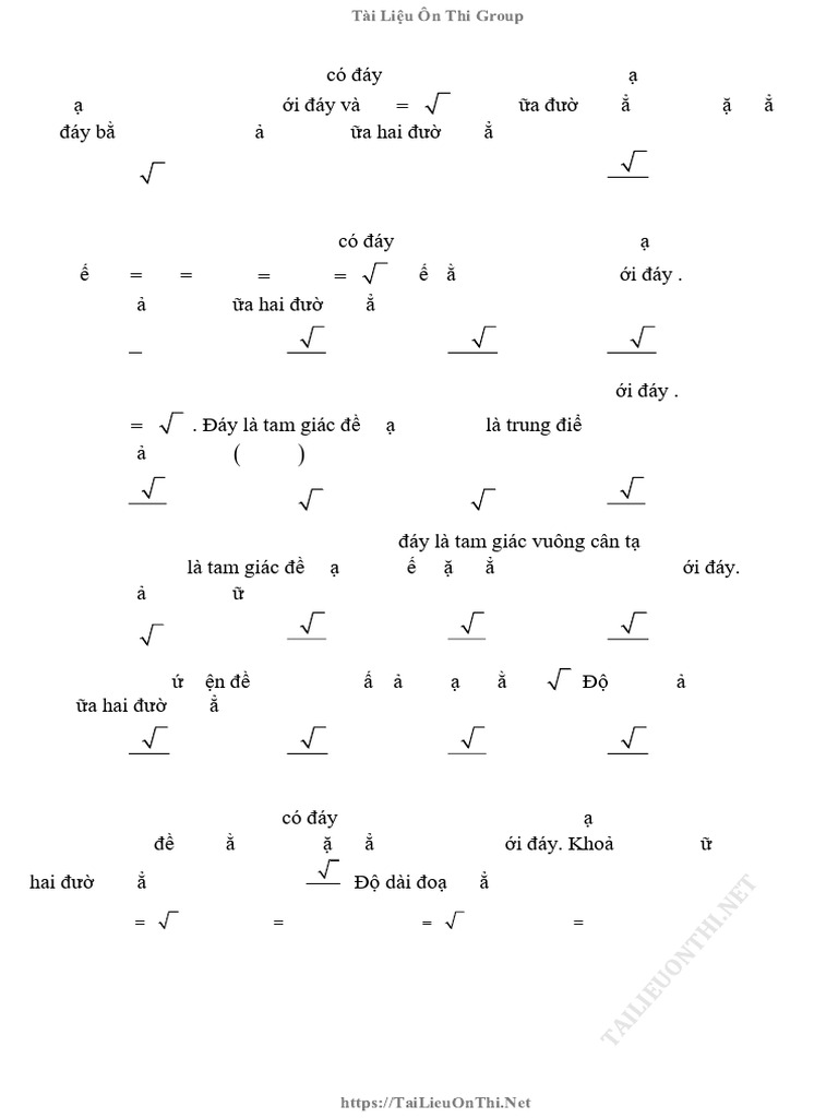 BTVN Khoảng-cách-giữa-2-đt-chéo-nhau-P2 | PDF