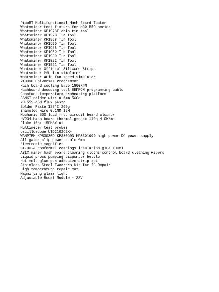 PicoBT Hash Board Tester Overview | PDF