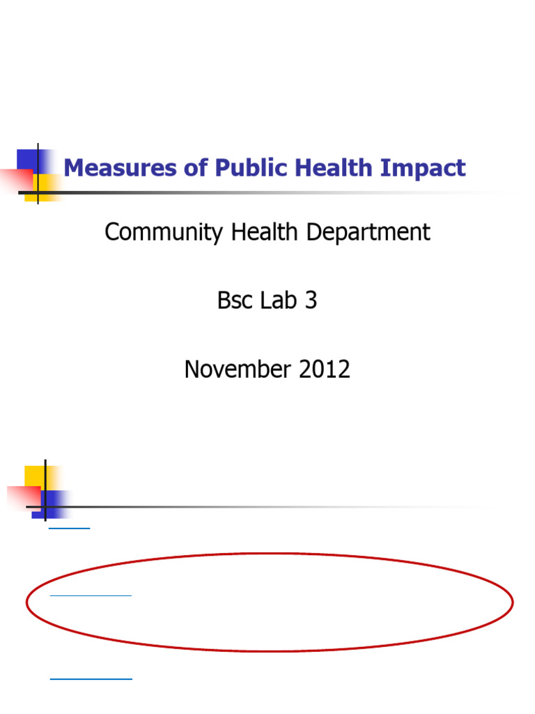 BSC Lab 3 Measures of Public Health Impact NOTES Nov 2012 | PDF | Odds ...