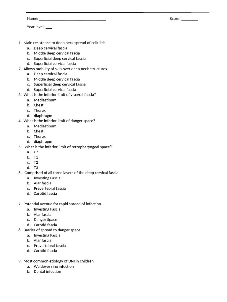 Midterm EXAM ENT | PDF | Human Nose | Human Anatomy