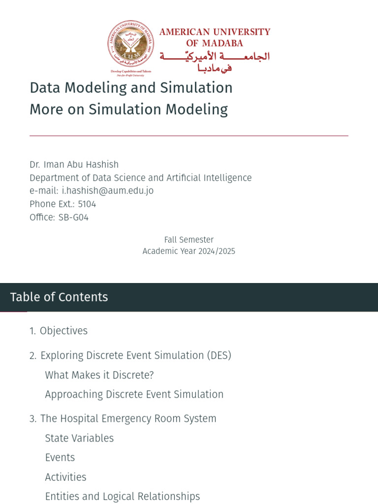 02 More On Simulation Modeling | PDF | System | Simulation