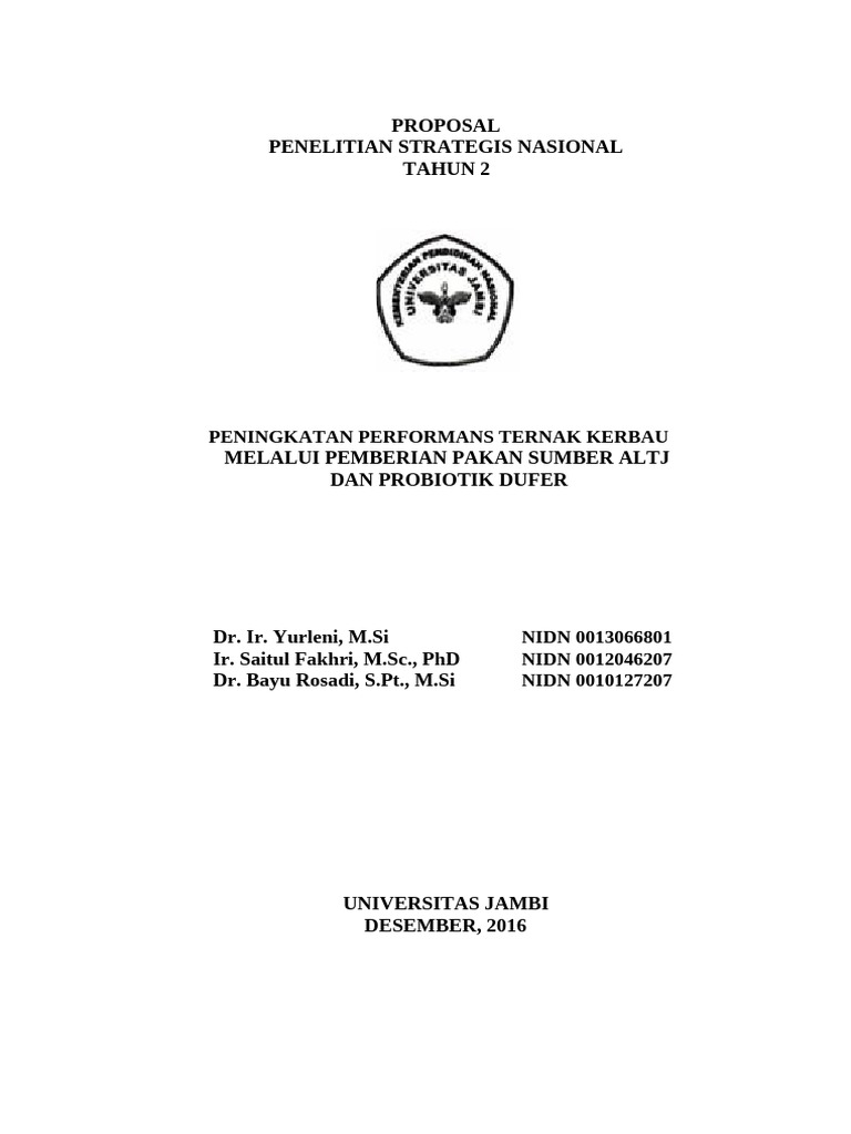 Pakan Probiotik Tingkatkan Kerbau | PDF