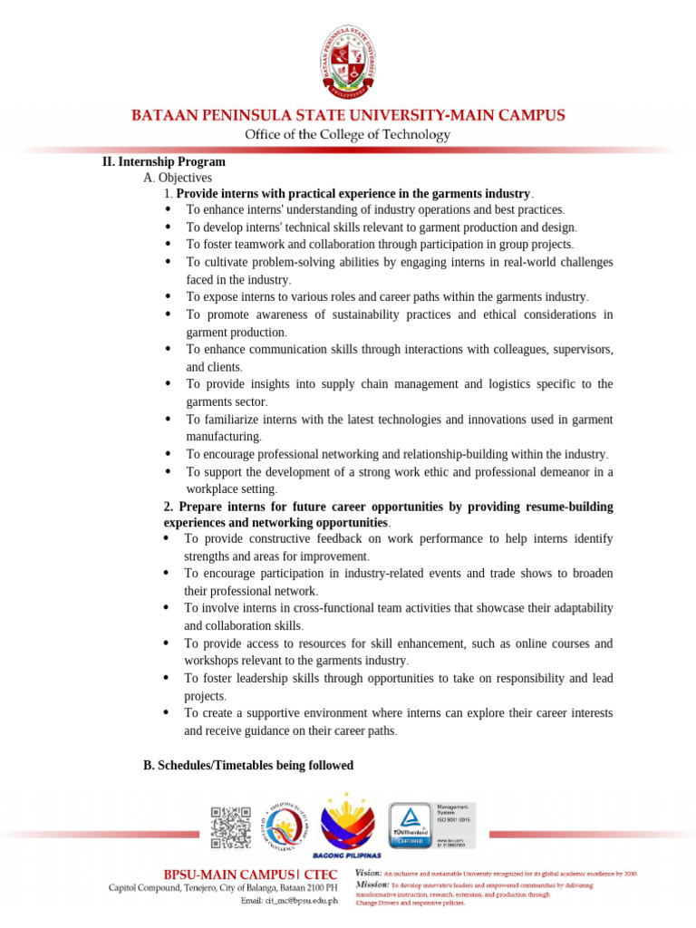 narrative andeng 1 | PDF | Sewing | Internship