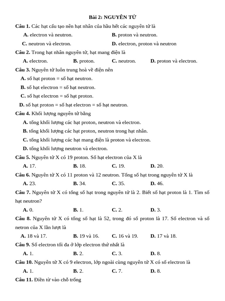 KHTN 7 bài đầu | PDF