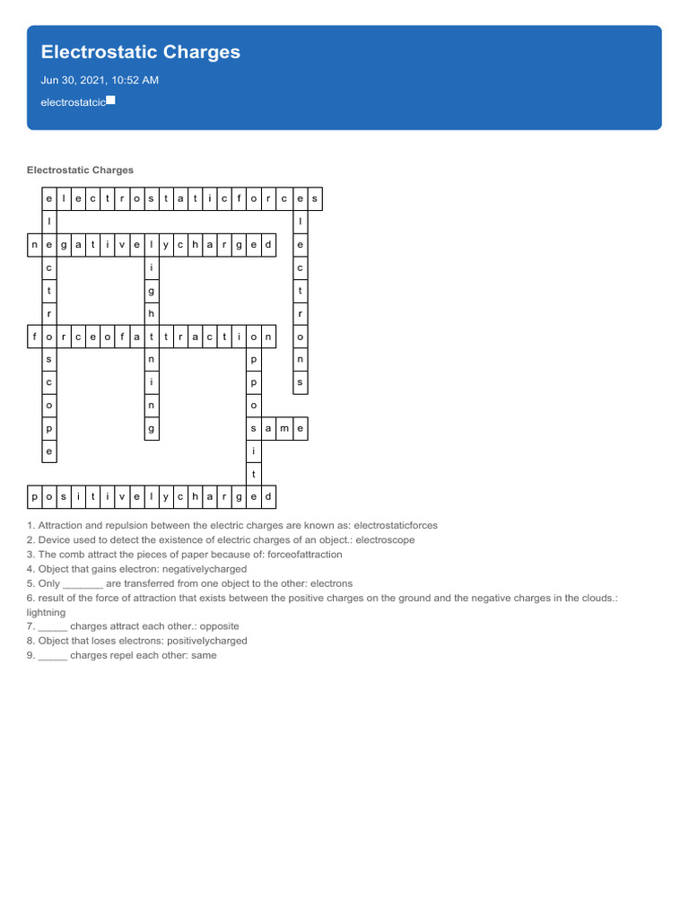 Electrostatic Charges Electrostatcicng | PDF