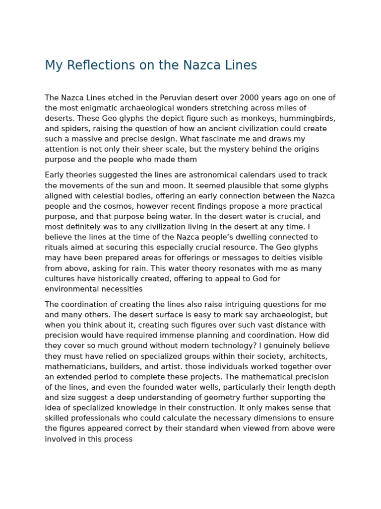 Nazca Lines Final | PDF