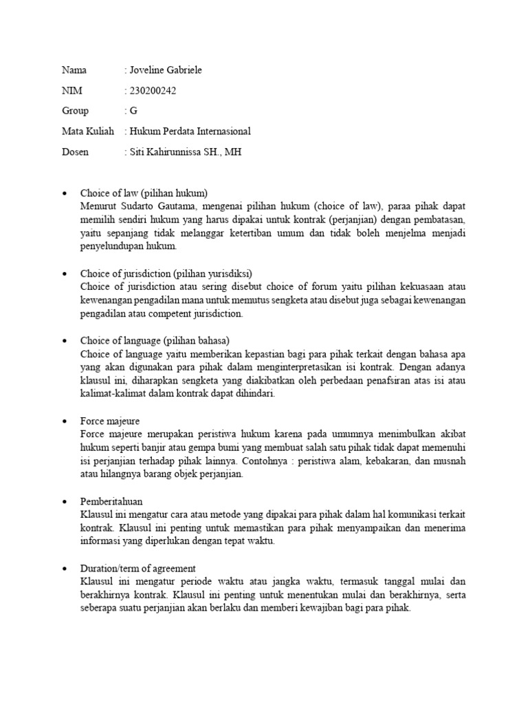 Klausul Boilerplate | PDF