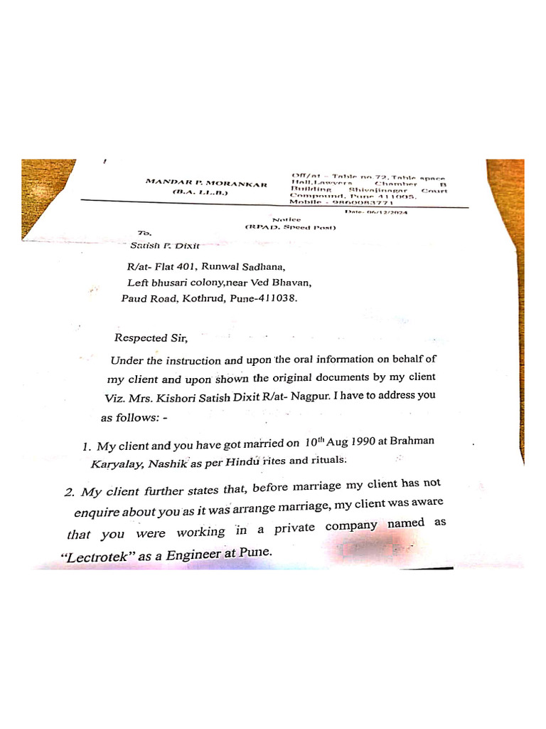 Legal notice format | PDF