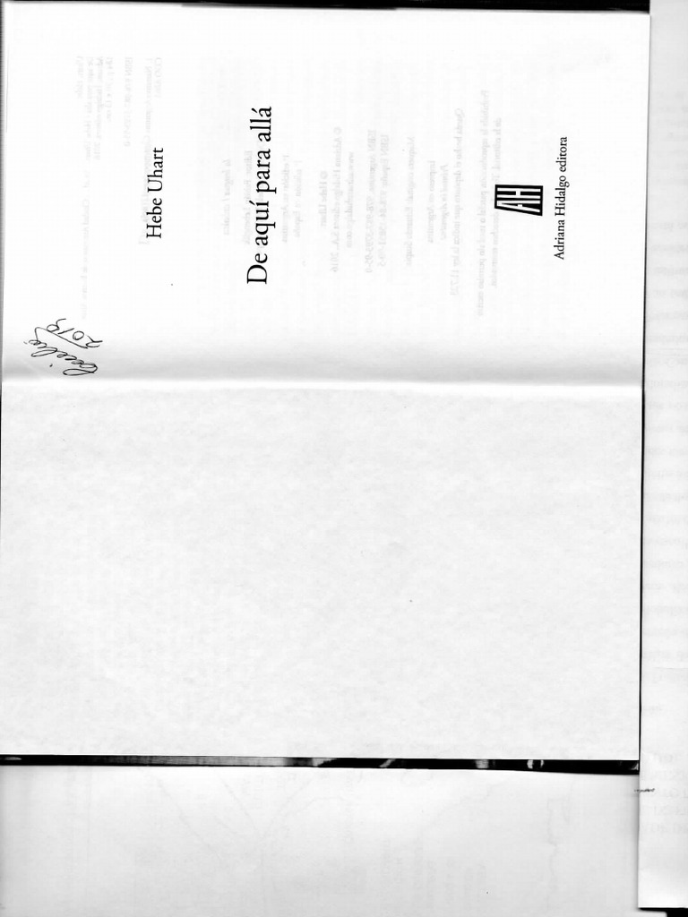 Hebe Uhart - de Aquí para Allá | PDF