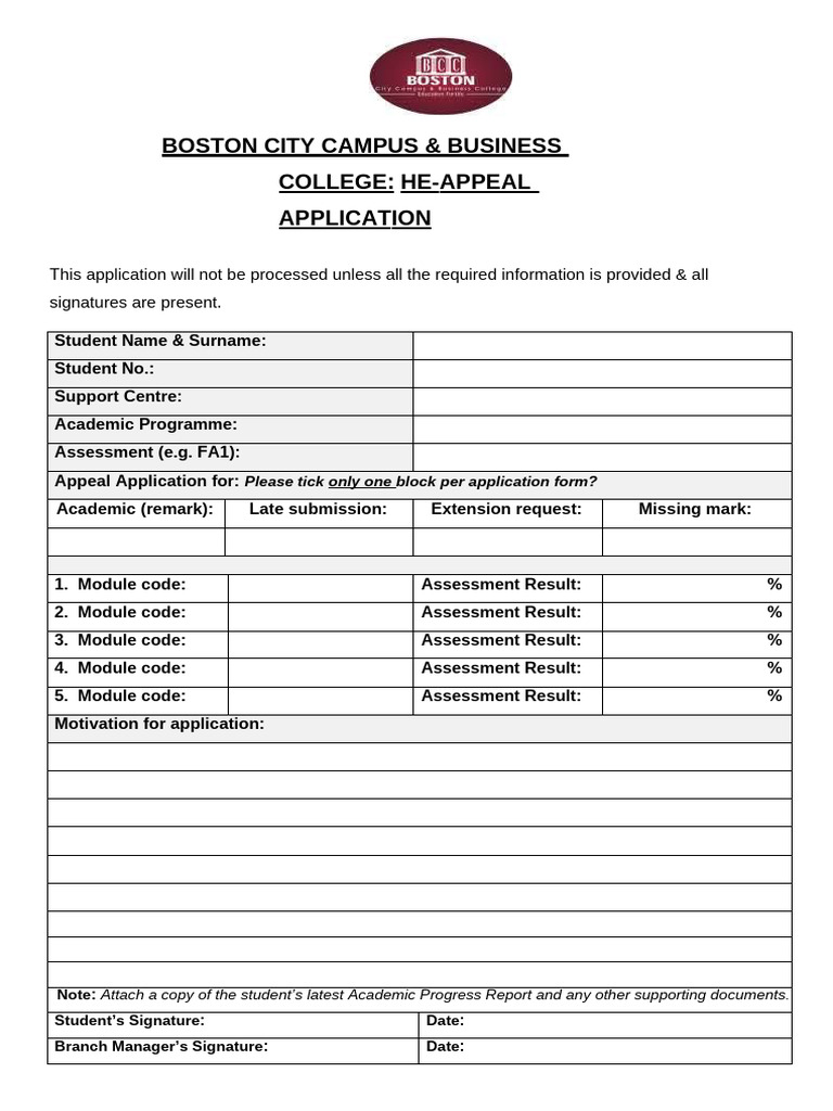 HE Appeal Application V4 09092019 | PDF