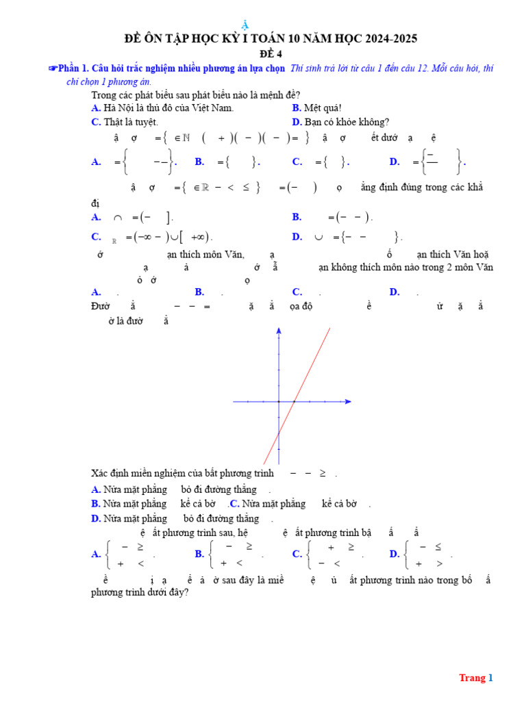 3-12-24-Dap-an-on-tap-HK1-Toan-10cb-De-4 | PDF