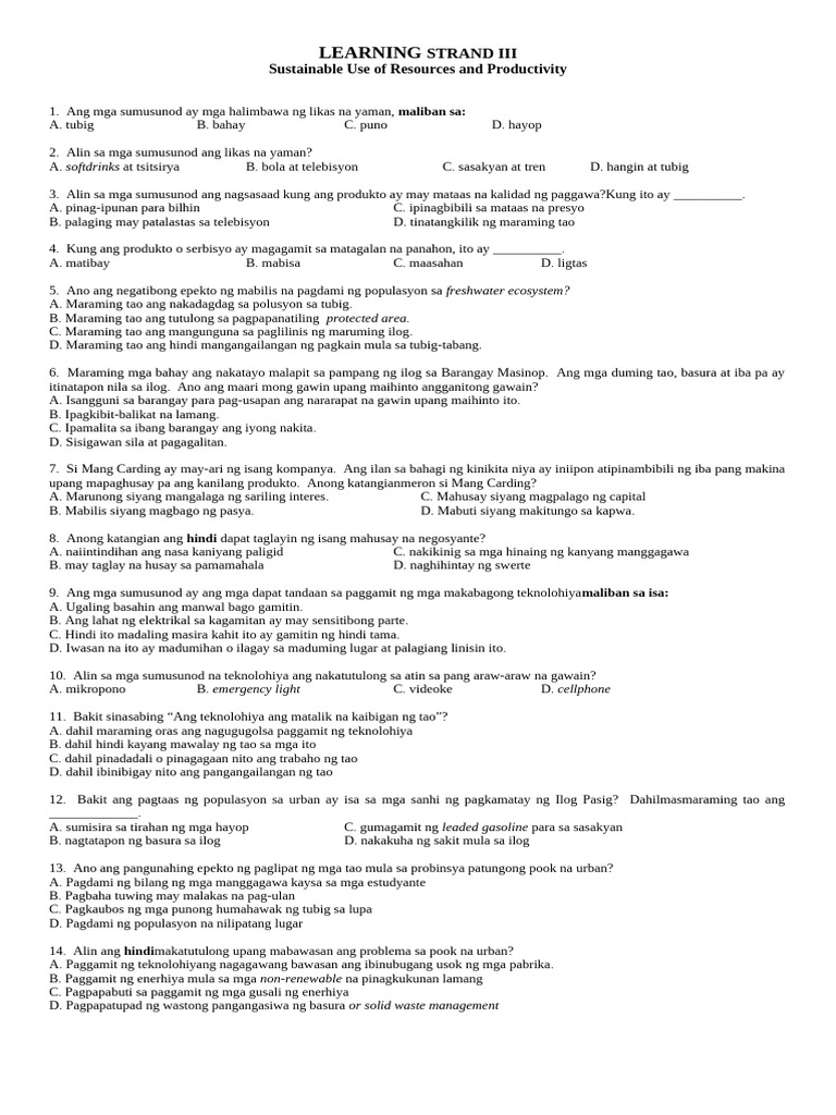 LEARNING-STRAND-III-2019 | PDF