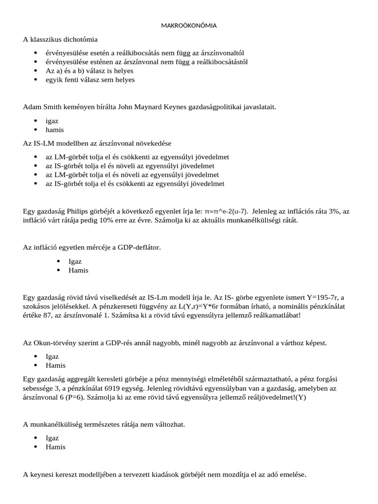 Vizsga kĂrĂdsek 1 | PDF