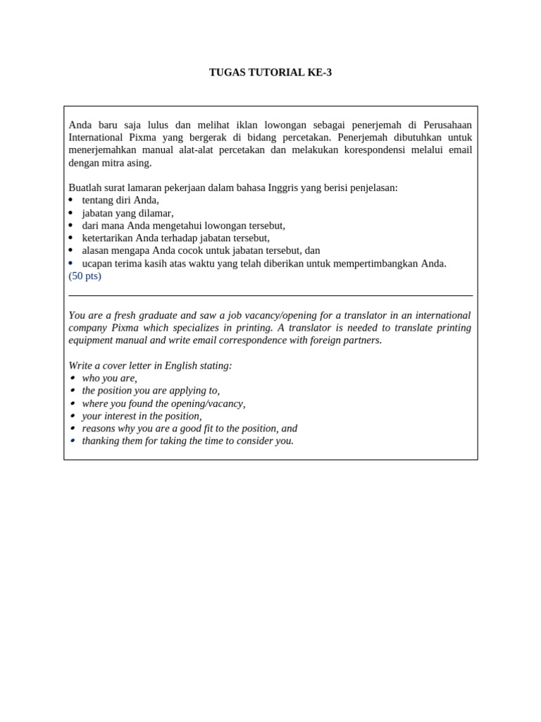 TUGAS TUTORIAL 3 Bahasa Inggris | PDF | Human Communication