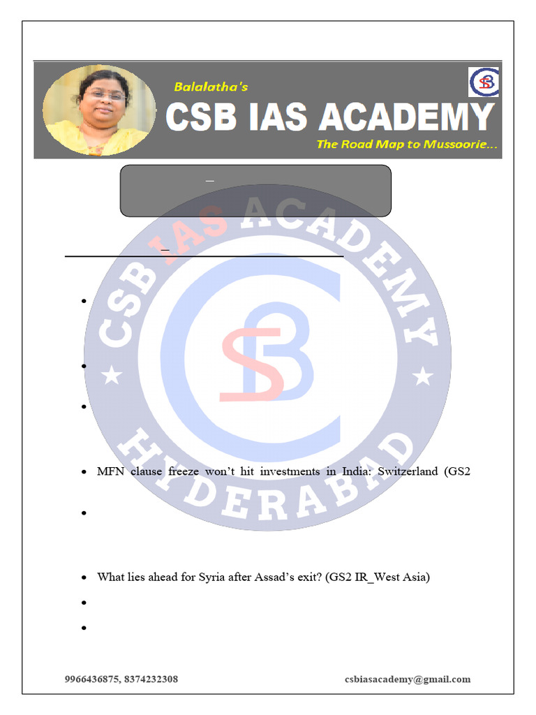CSB Ias Beacon - 15-12-2024 | PDF