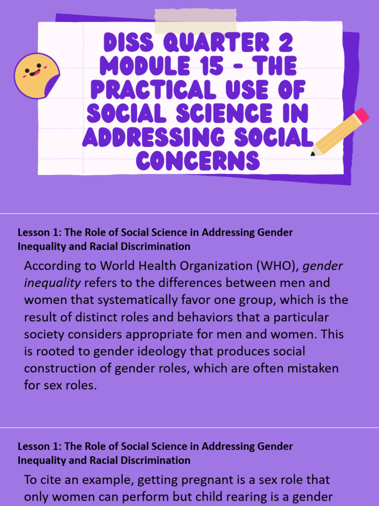 DISS Quarter 2 Module 15 | PDF | Gender | Gender Studies
