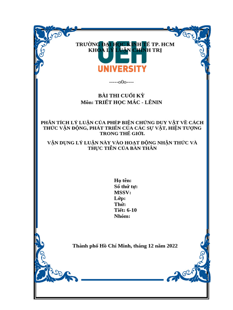 KTHP triet hoc | PDF