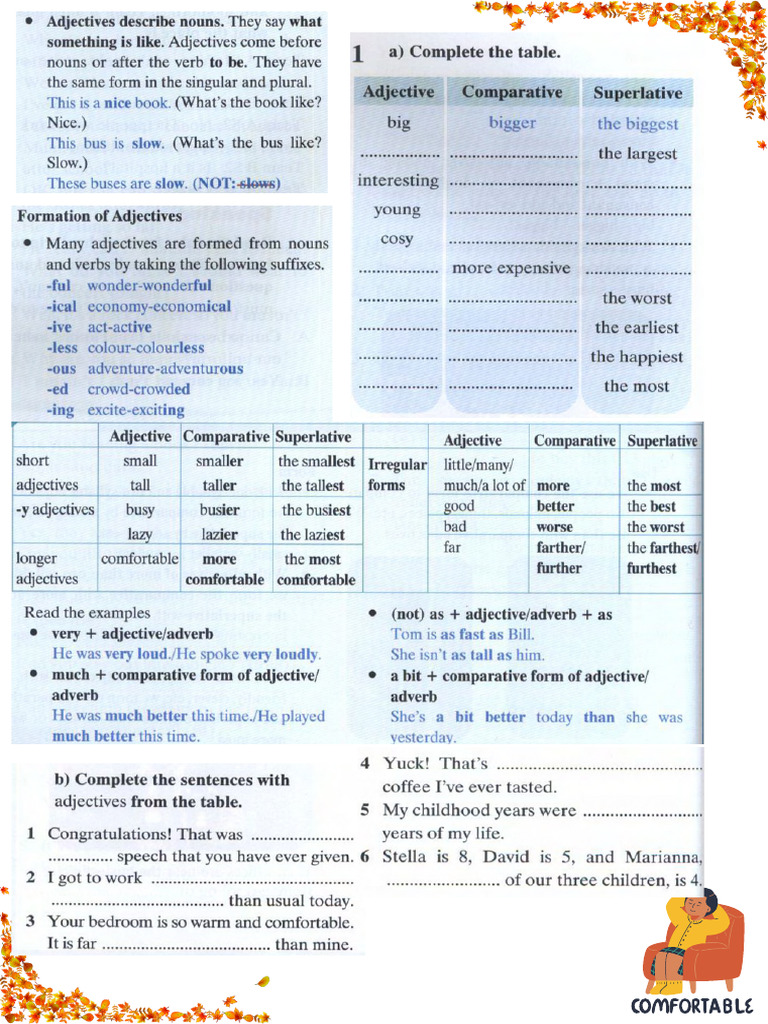 adjectives Unit 10 | PDF