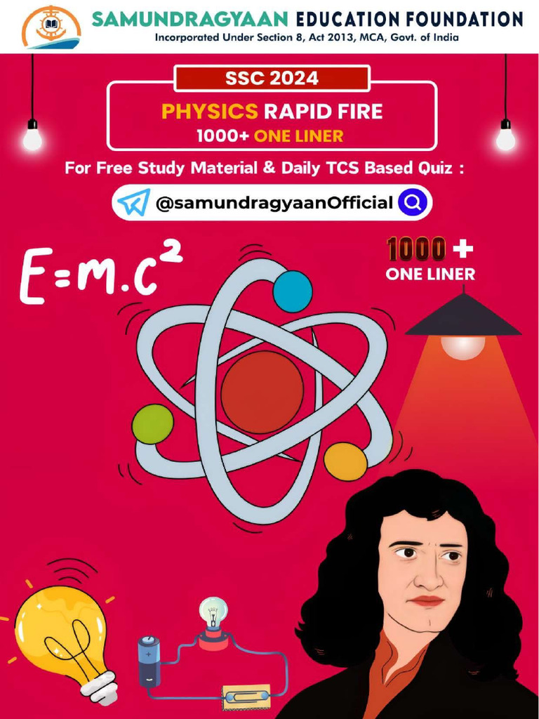 Physics 1000+ Oneliner40 | PDF | Force | Waves