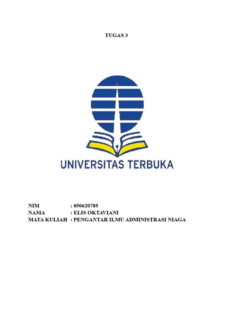 Elis Oktaviani - 050620785 - ADBI4130 - Pengantar Ilmu Administrasi Niaga - Tugas 3 | PDF
