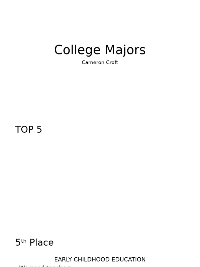 Major Powerpoint | PDF