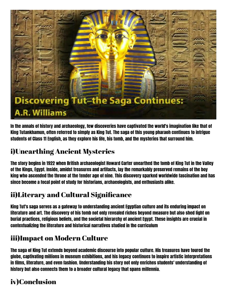 I) Unearthing Ancient Mysteries | PDF