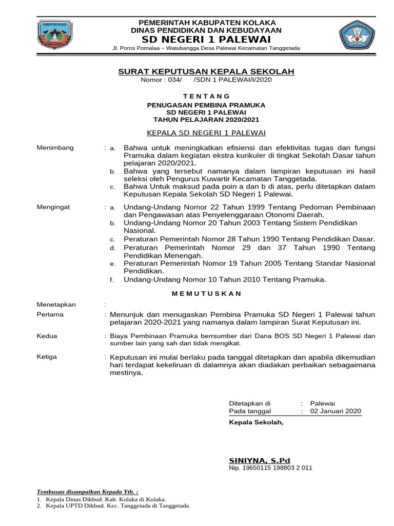 SK_PEMBINA PRAMUKA | PDF