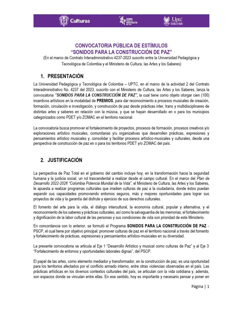 01 Conv Est Socopaz | PDF | Documento de identidad