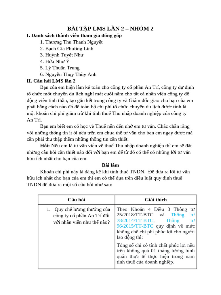 HDT - Nhom2 - CT5 - BT LMS Lan 2 | PDF