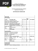 Pup Psychology Curriculum Sheet | PDF | Institute Of Technology ...