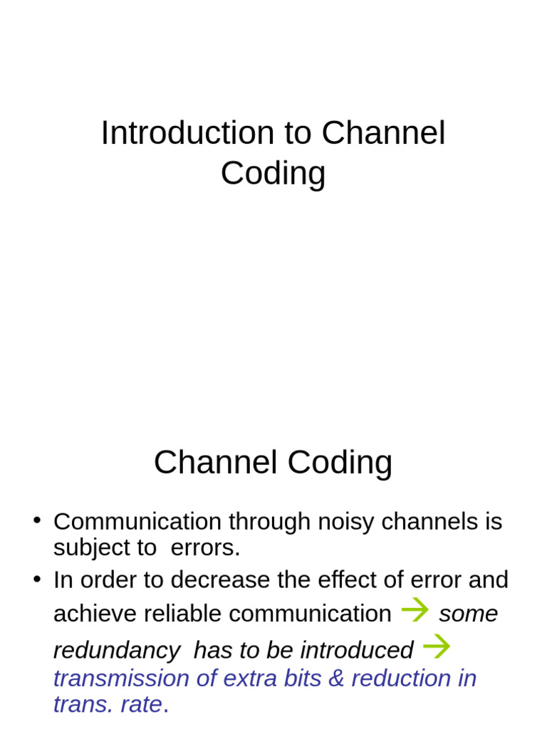 ELEC8630 Lect20 Coding | PDF | Data Transmission | Electronics