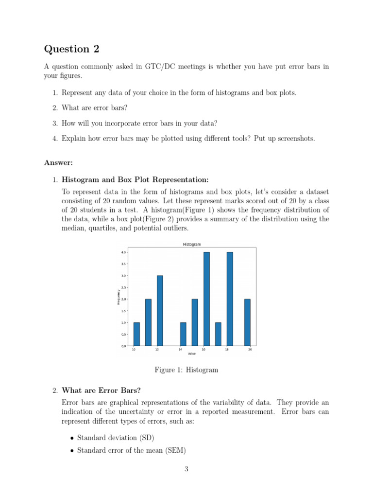 CH4020_Assignment_1 (2) | PDF | Histogram | Standard Error