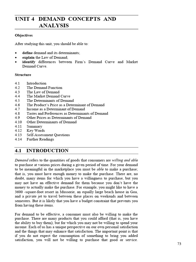 Unit-4 16pg Demand | PDF | Demand | Demand Curve