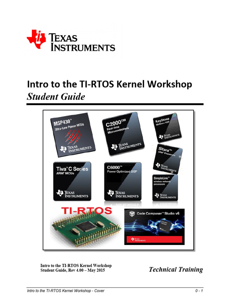 TI RTOS Kernel Workshop Student Guide Rev4.00 | PDF | Microcontroller | Multi Core Processor